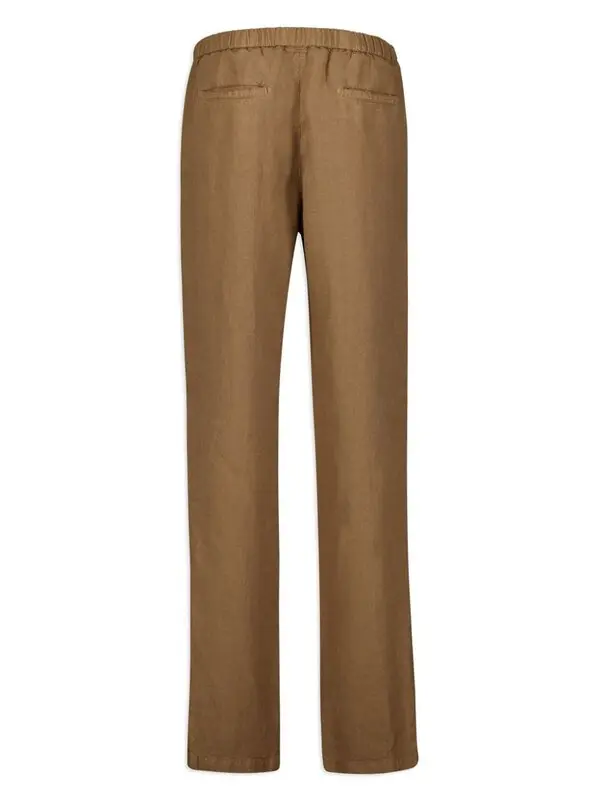 Boglioli Straight-leg Linen Trousers - Brown