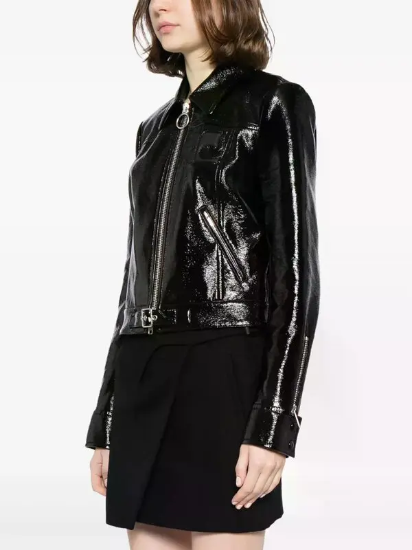 COURREGES Iconic Zipped Vinyl Jacket