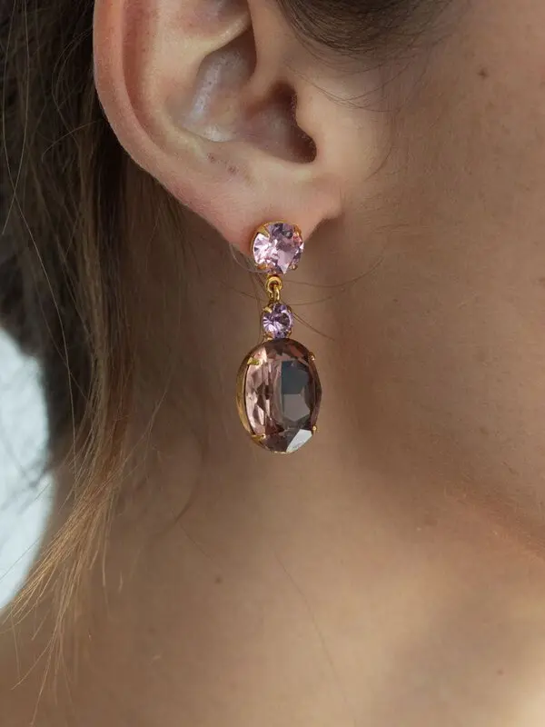 JENNIFER BEHR Justine Drop Earrings - Pink