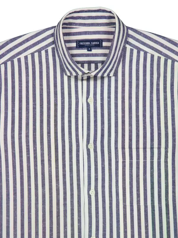 Frescobol Carioca Striped Cotton Shirt