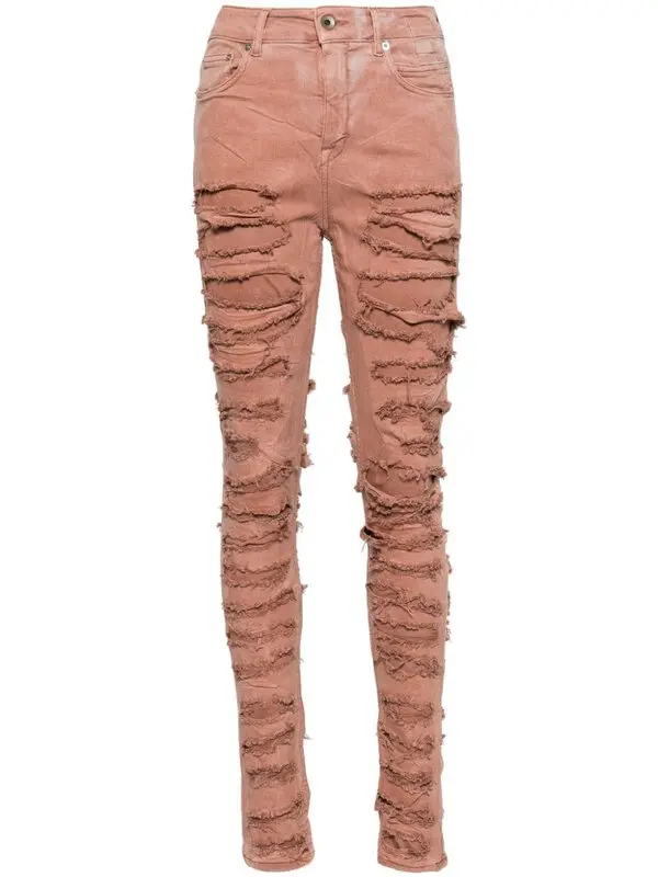 Rick Owens Detroit Cut Skinny Jeans - Pink