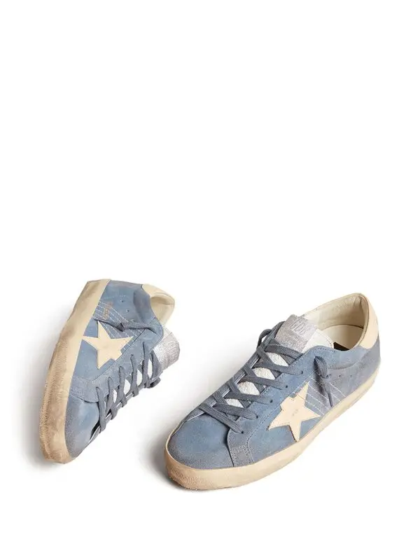 GOLDEN GOOSE Super-star Leather Sneakers - Blue