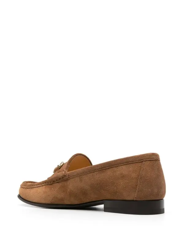 Brunello Cucinelli Horsebit Detail Suede Loafers