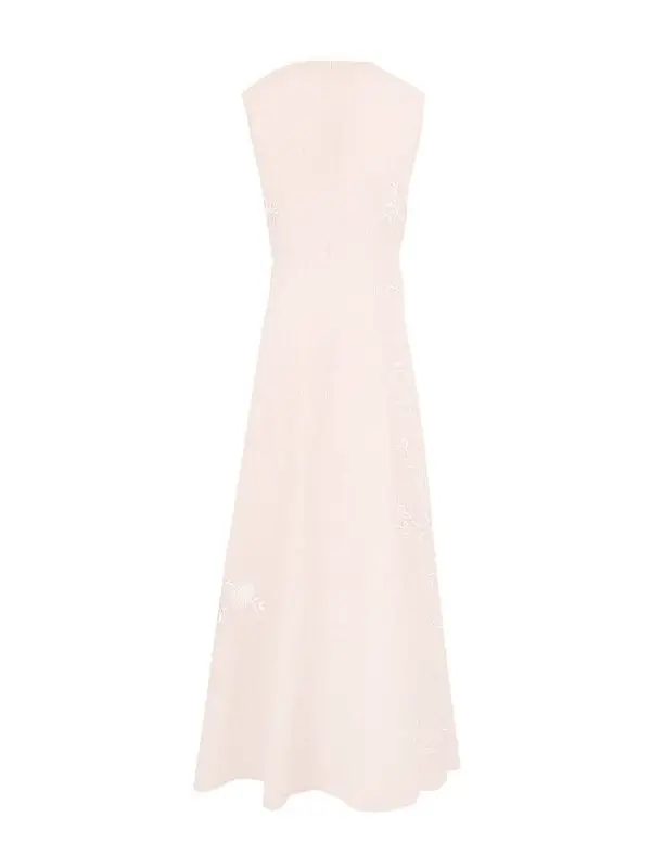 Adam Lippes Eloise Floral-embroidered Dress