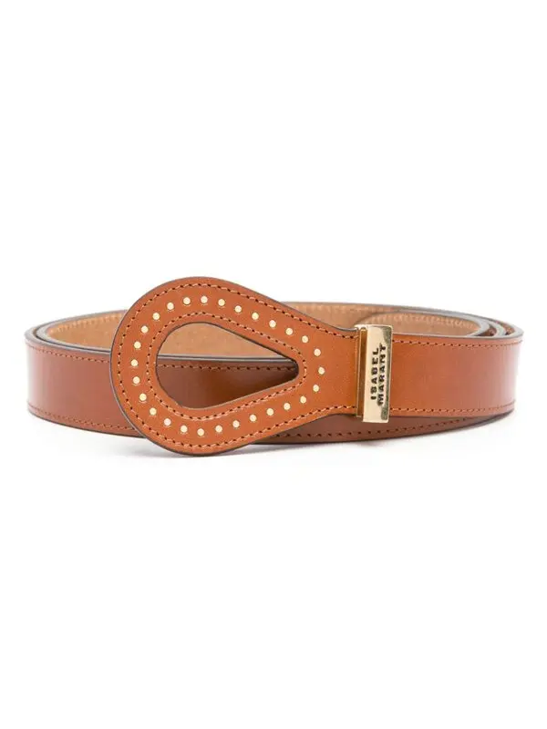 Isabel Marant Brindi Leather Belt In Brown - 40% Off  display picture 1