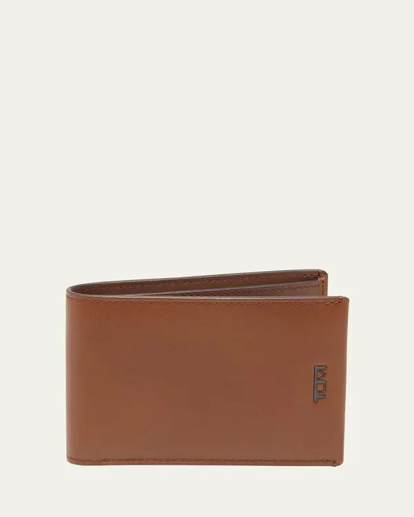 Tumi Double Leather Billfold - Cognac