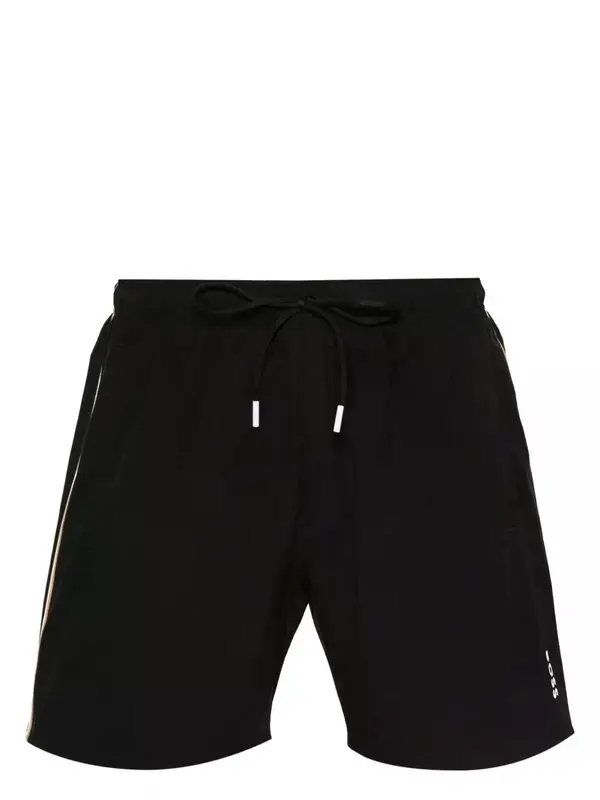BOSS Logo-print Swim Shorts