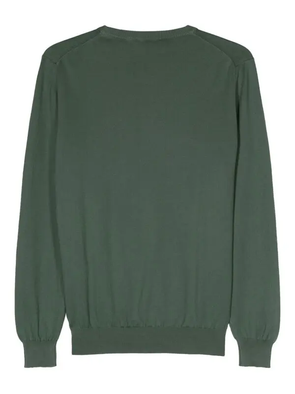 Boglioli Crew-neck Cotton Jumper - Green