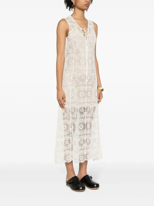 TWINSET Midi Crochet Dress