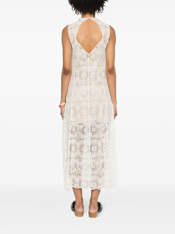 TWINSET Midi Crochet Dress