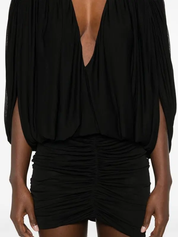 Saint Laurent Draped Mini Dress