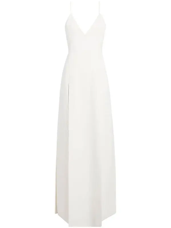 Khaite Nonya Open-back Maxi Dress - White