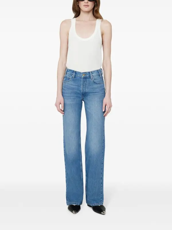 ANINE BING Mid-wash Wide-leg Jeans