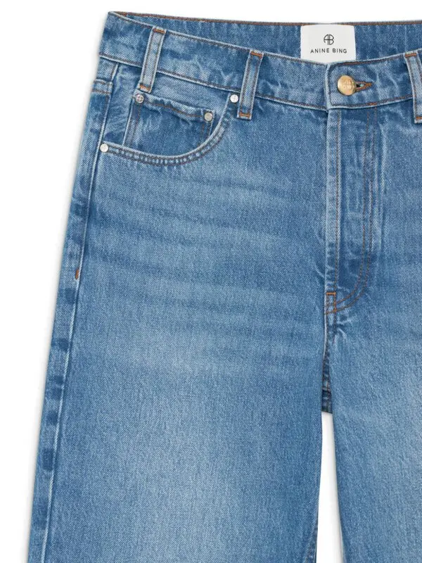 ANINE BING Mid-wash Wide-leg Jeans