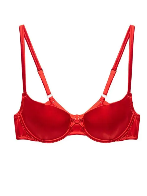 Fleur Du Mal Luxe Seamless Balconette Bra - Red