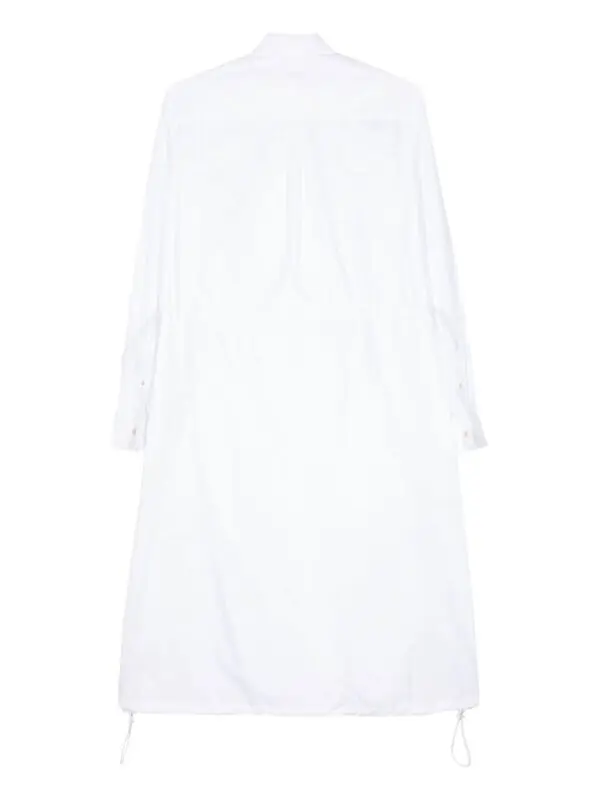 WALES BONNER Contrast Poplin Midi Dress