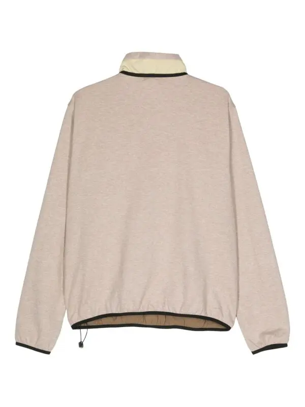 RANRA Mélange Half-zip Sweatshirt - Neutrals