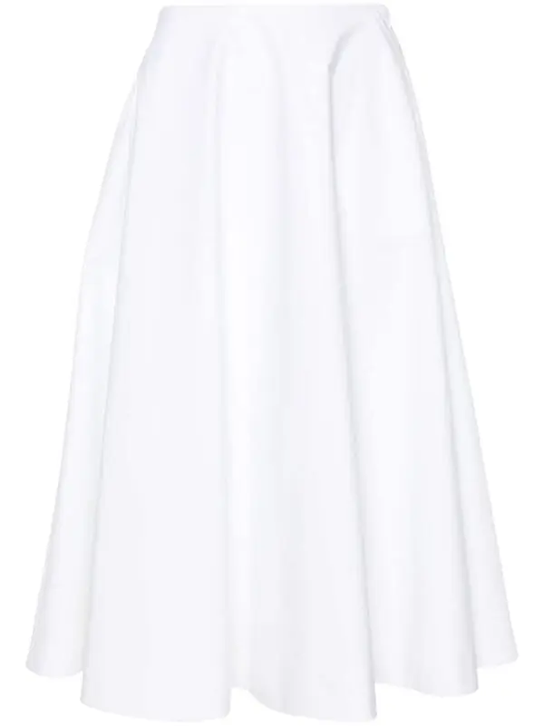Valentino Garavani Poplin Midi Skirt