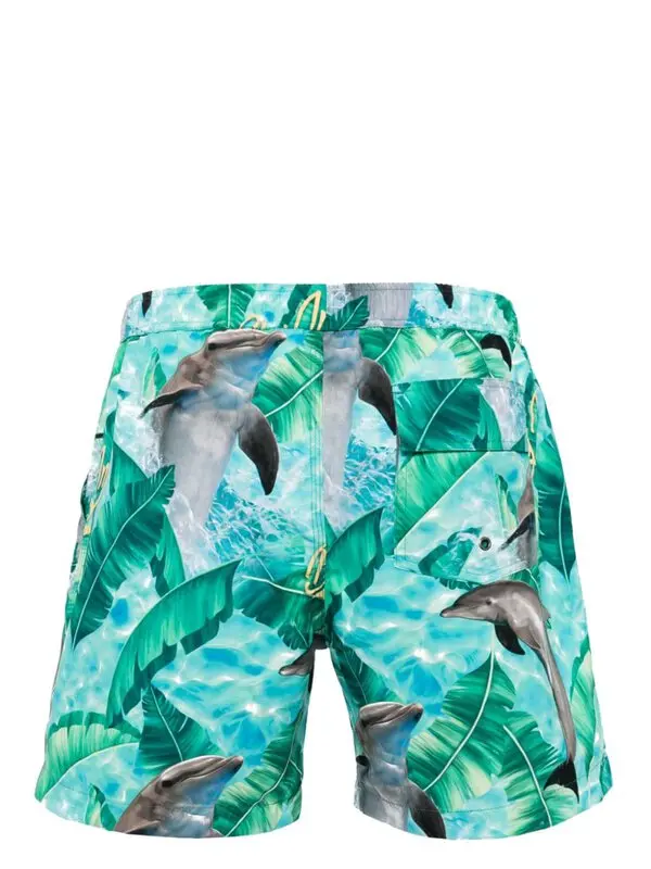 BLUE SKY INN Dolphin-print Swim Shorts