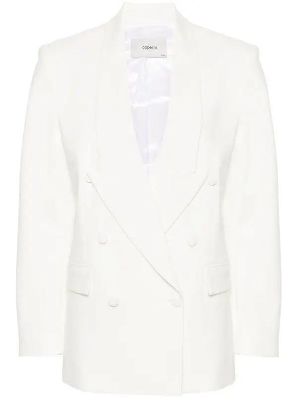 Coperni Double-breasted Tailored Blazer - White
