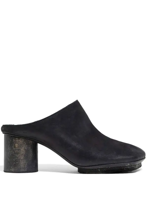UMA WANG Block-heel Leather Mules