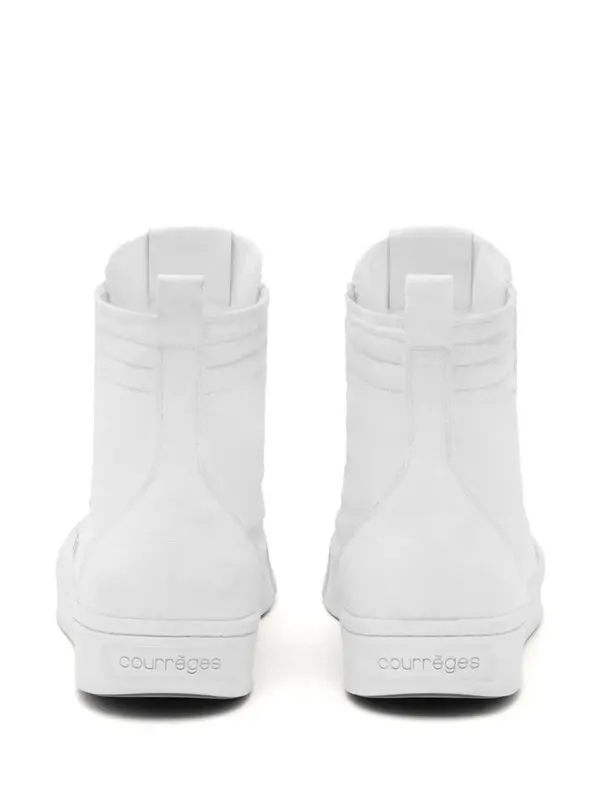 COURREGES Canvas High-top Sneakers - White