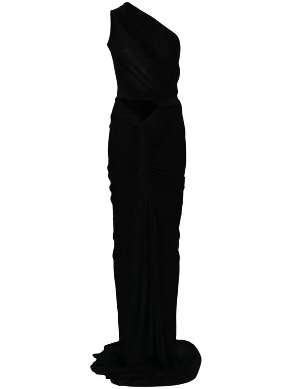Rick Owens One-shoulder Draped Gown