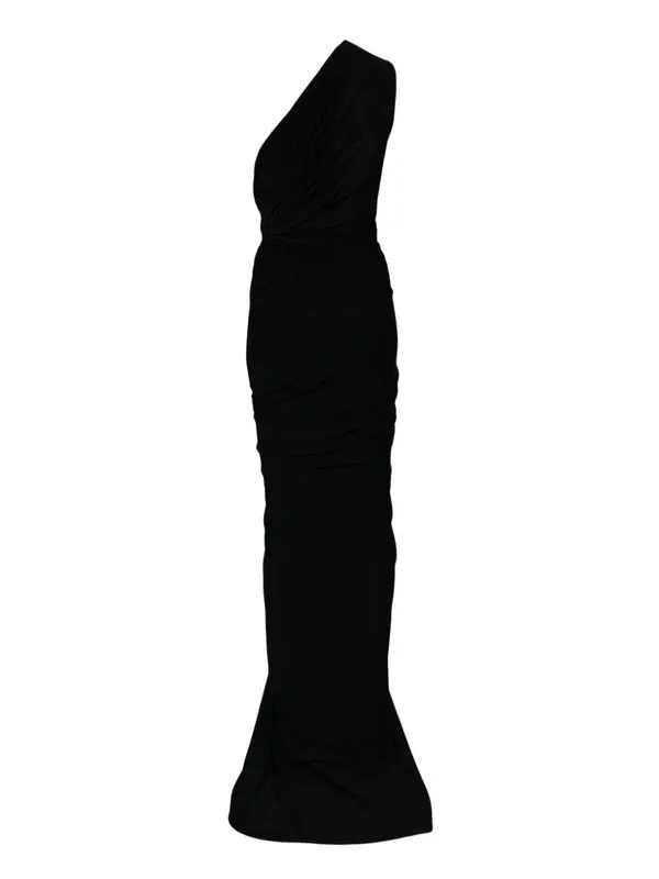 Rick Owens One-shoulder Draped Gown