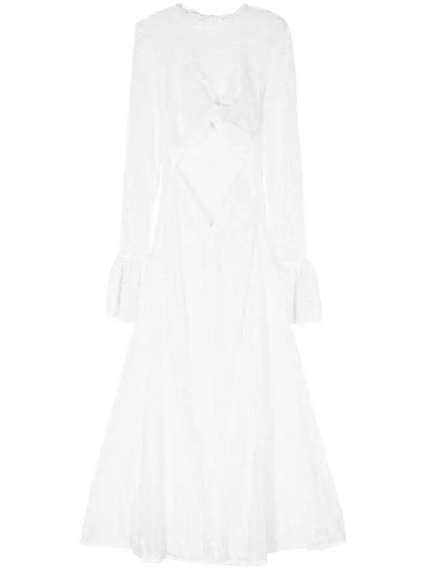 beaufille white lace dress Anise Dress  Strapless Floral Lace Maxi Dress