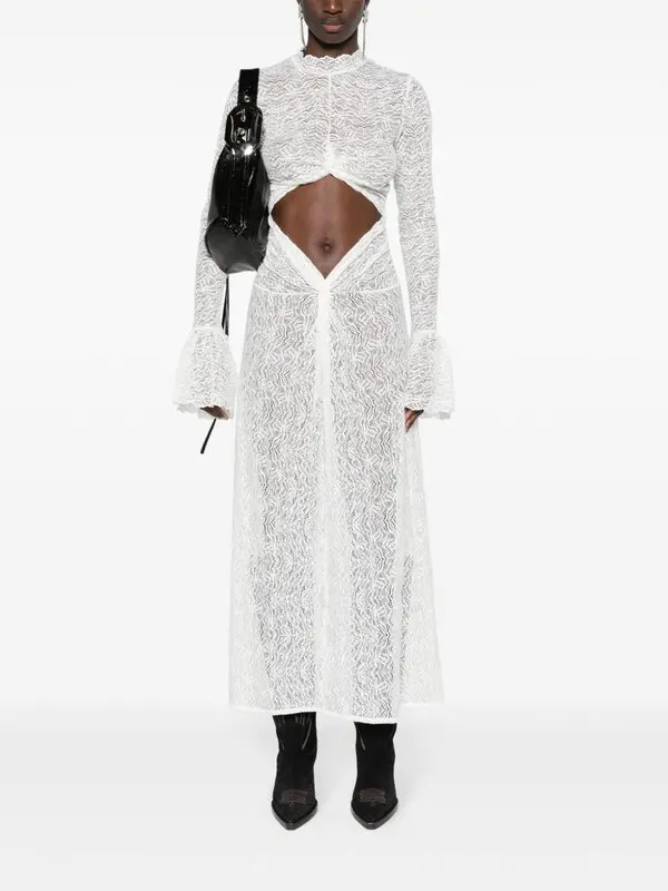 Beaufille Emmeline Lace Maxi Dre In White - 35% Off | Editorialist