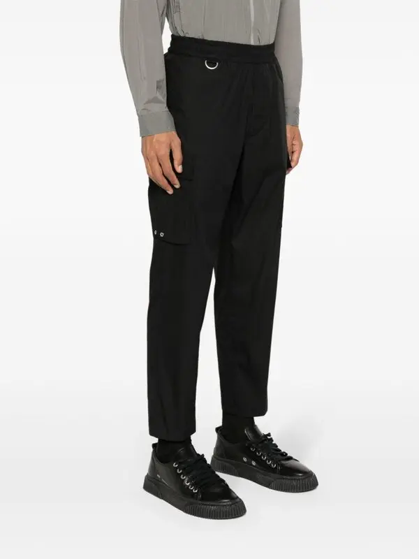 LOW BRAND Tapered Cropped Trousers - Black