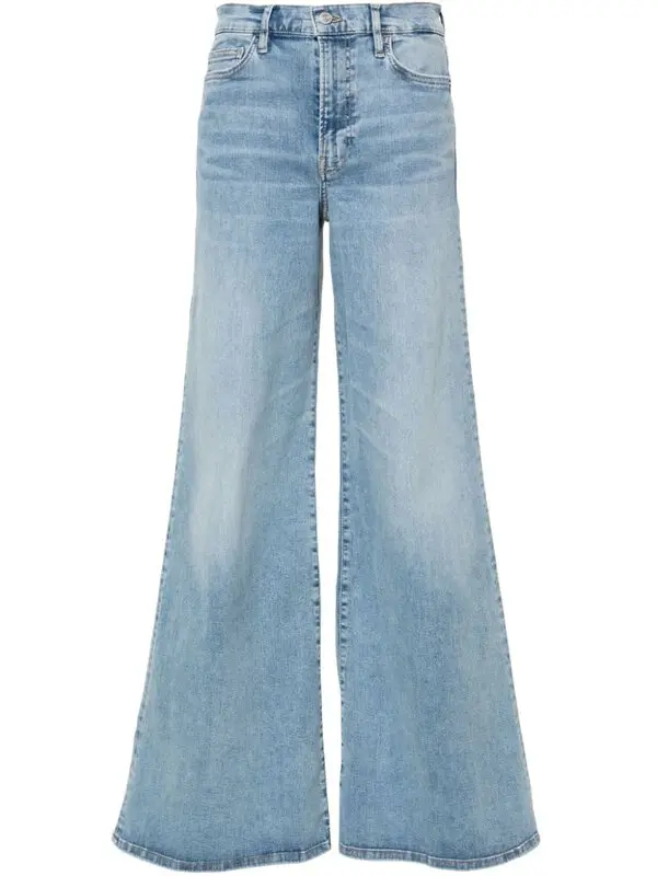 FRAME Le Palazzo Mid-rise Wide-leg Jeans