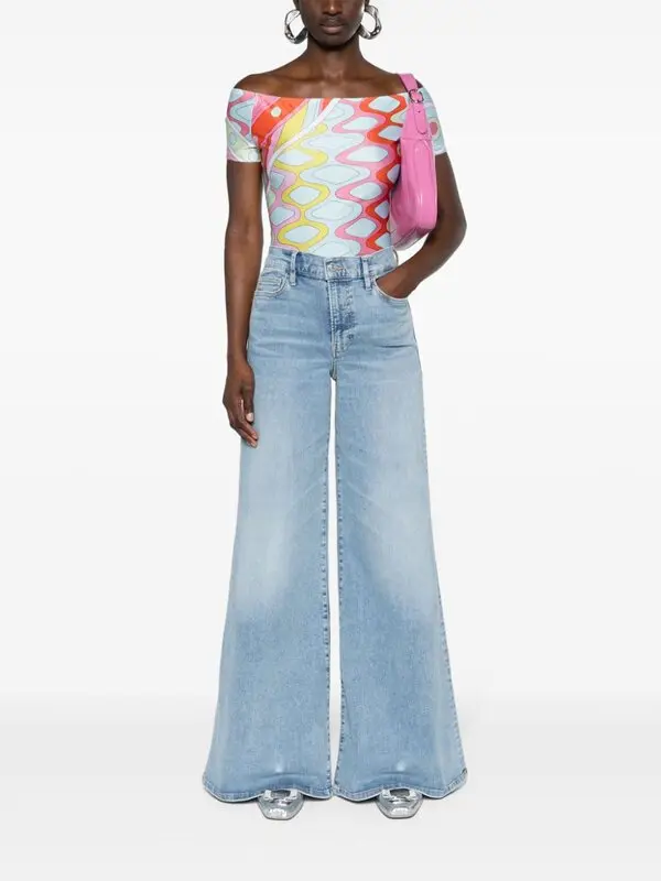 FRAME Le Palazzo Mid-rise Wide-leg Jeans