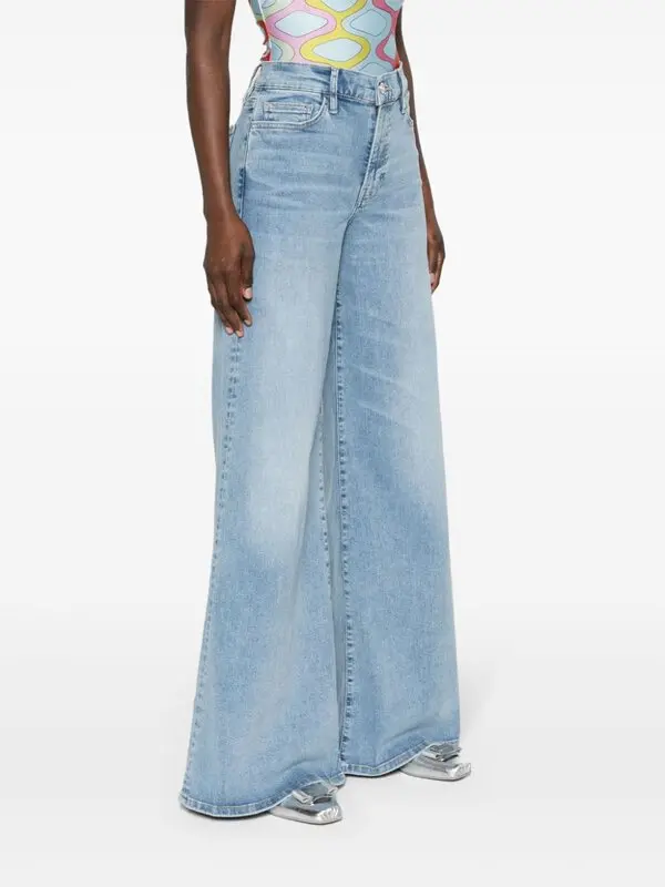 FRAME Le Palazzo Mid-rise Wide-leg Jeans