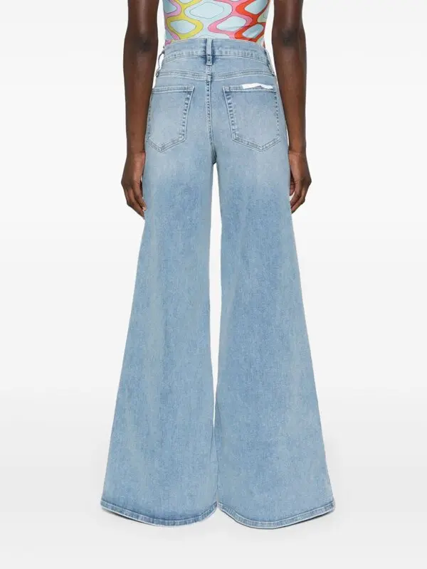 FRAME Le Palazzo Mid-rise Wide-leg Jeans