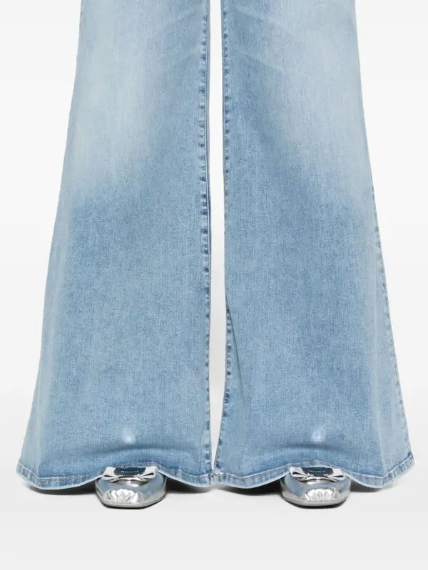 FRAME Le Palazzo Mid-rise Wide-leg Jeans