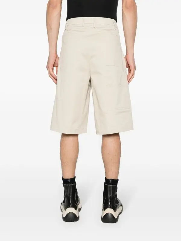 Neil Barrett Mid-rise Chino Shorts - Neutrals