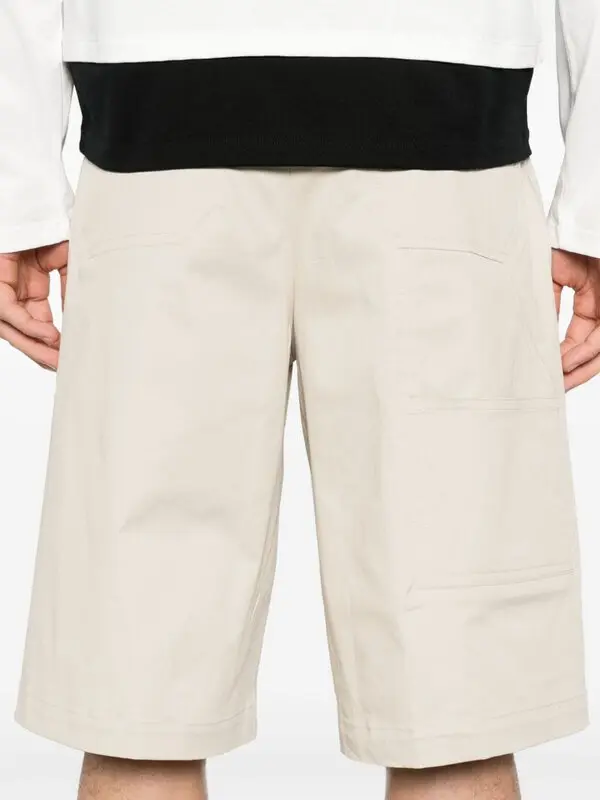 Neil Barrett Mid-rise Chino Shorts - Neutrals