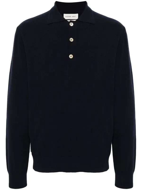 ANOTHER ASPECT Another Polo Shirt 2.0 Wool Polo Shirt