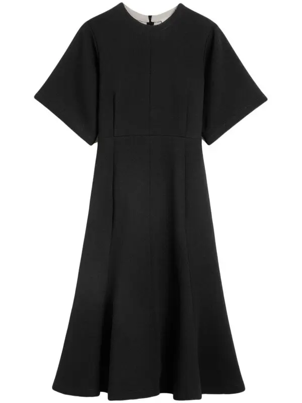 AMI Paris A-line Virgin Wool Midi Dress