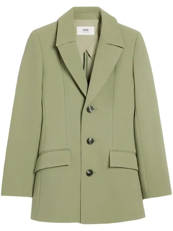AMI Paris Single-breasted Wool Jacket