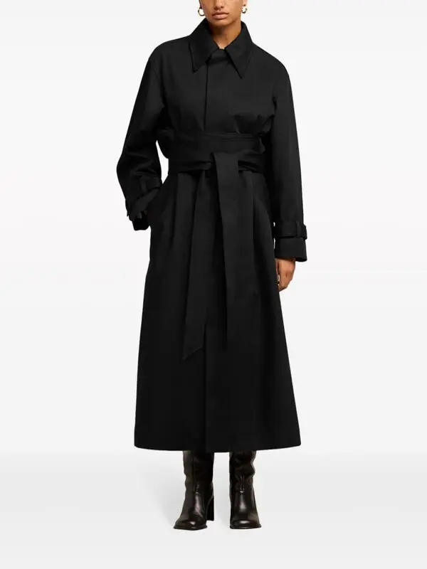 AMI Paris Belted Cotton Trench Coat