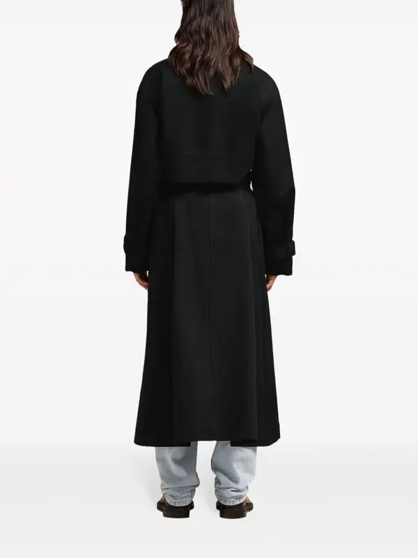 AMI Paris Belted Cotton Trench Coat