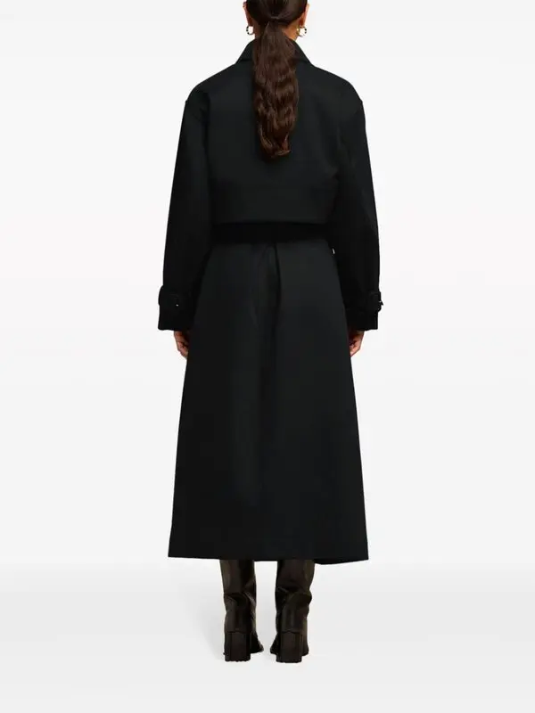 AMI Paris Belted Cotton Trench Coat