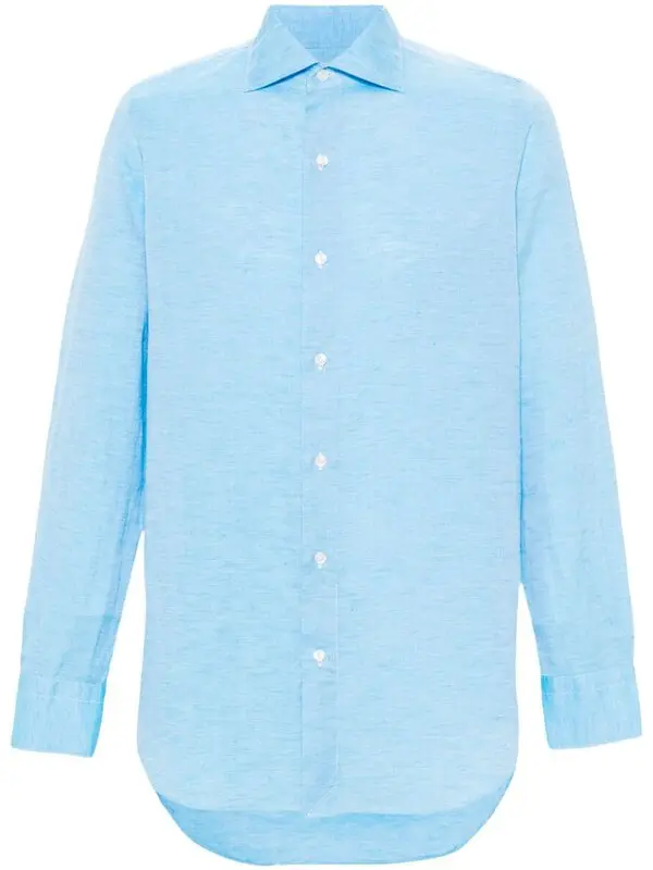 FINAMORE 1925 Long-sleeves Shirt - Blue