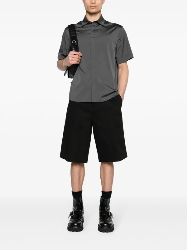 Neil Barrett Short-sleeve Cotton Blend Shirt