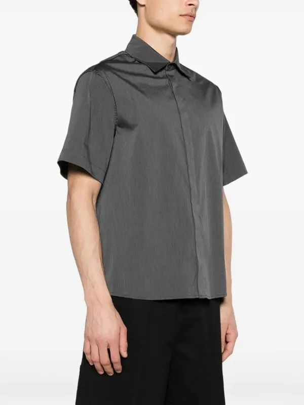 Neil Barrett Short-sleeve Cotton Blend Shirt