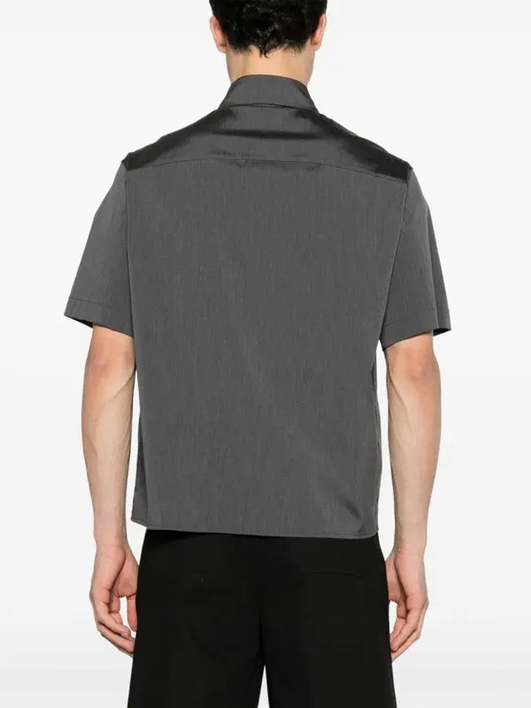 Neil Barrett Short-sleeve Cotton Blend Shirt