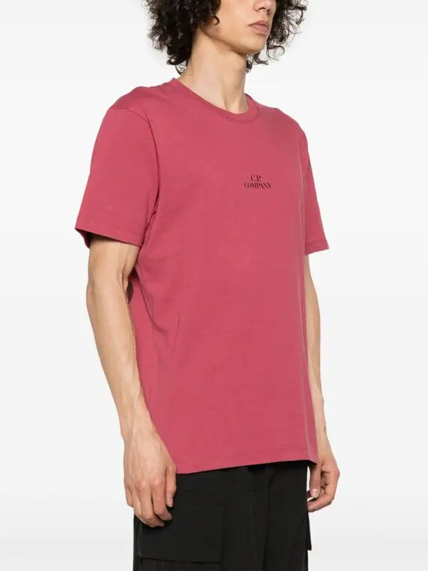 C.P. COMPANY Logo-print Cotton T-shirt - Red
