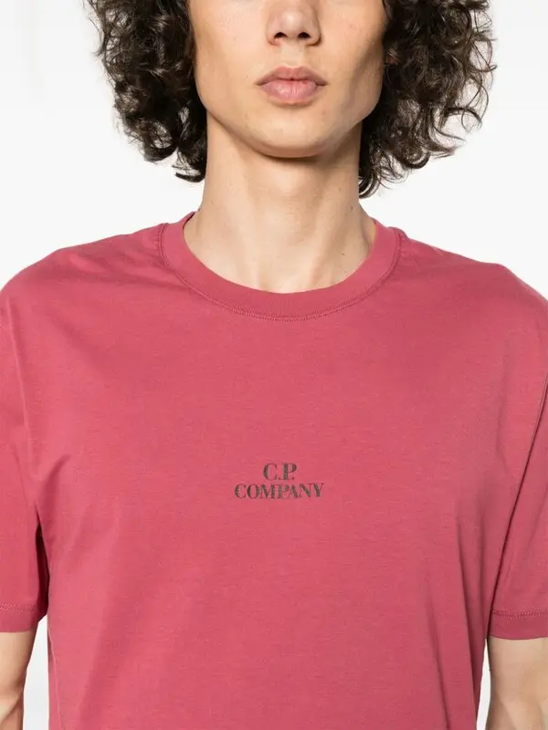 C.P. COMPANY Logo-print Cotton T-shirt - Red